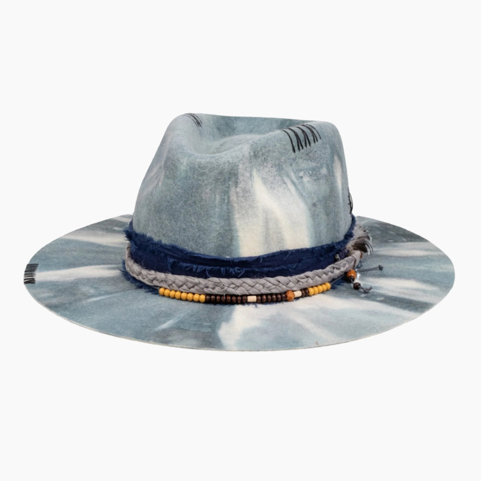 Ruediger Hats | Premium Vintage Wool Felt Stiff Flat Brim Fedora Hat