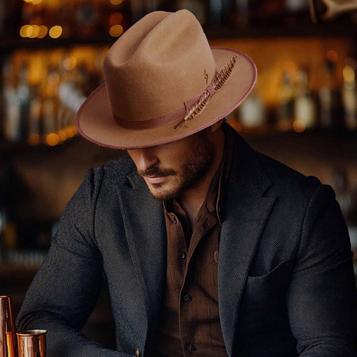 Duke - Handcrafted Distressed Vintage Western Fedora – Ruediger Hats