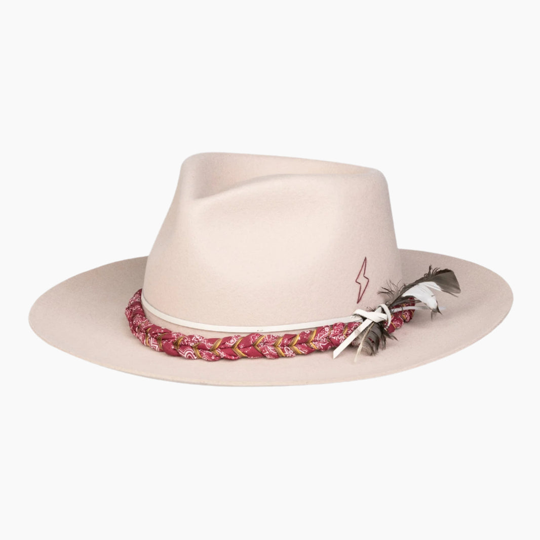 Ruediger Hats | Premium Vintage Wool Felt Stiff Flat Brim Fedora Hat