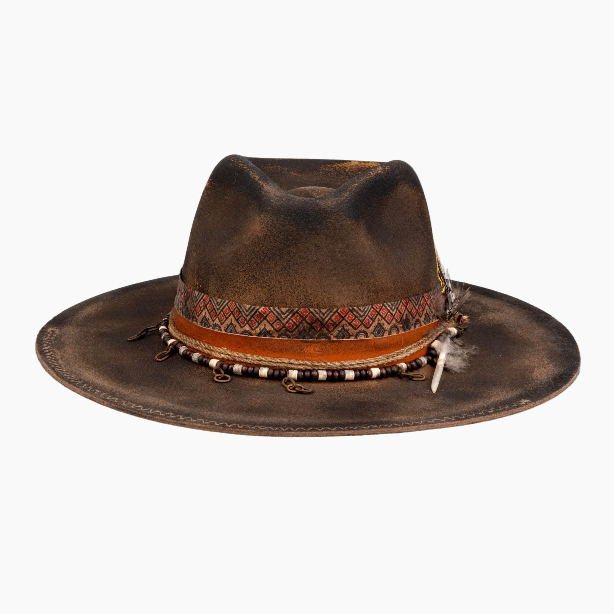 Trailmark – Distressed Fedora with Refined Artisan Detailing – Ruediger ...