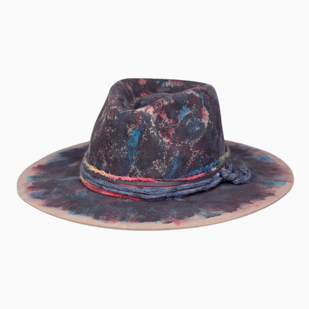 Ruediger Hats | Premium Vintage Wool Felt Stiff Flat Brim Fedora Hat