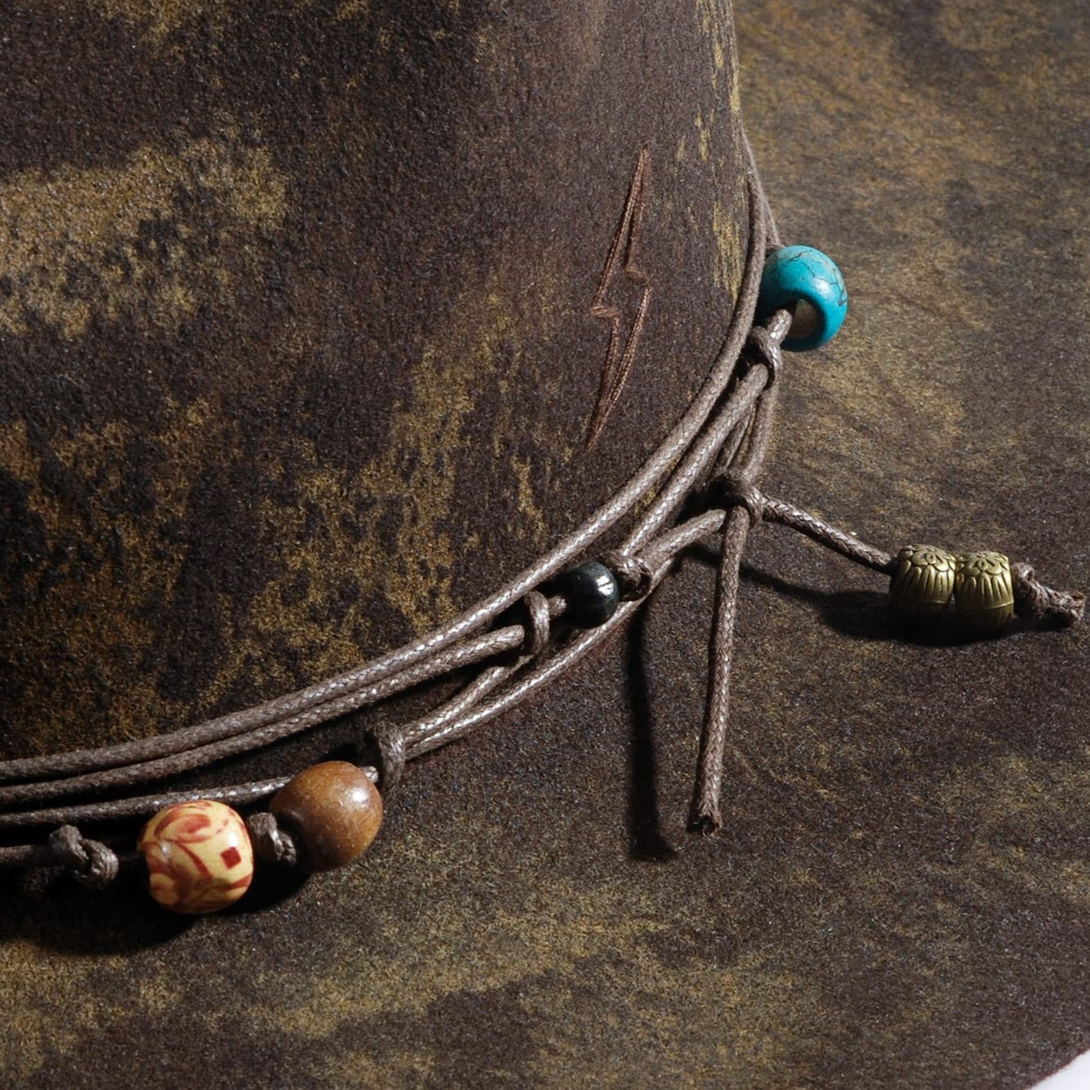 Beaded Strappy Distressed Fedora Hat – Ruediger Hats