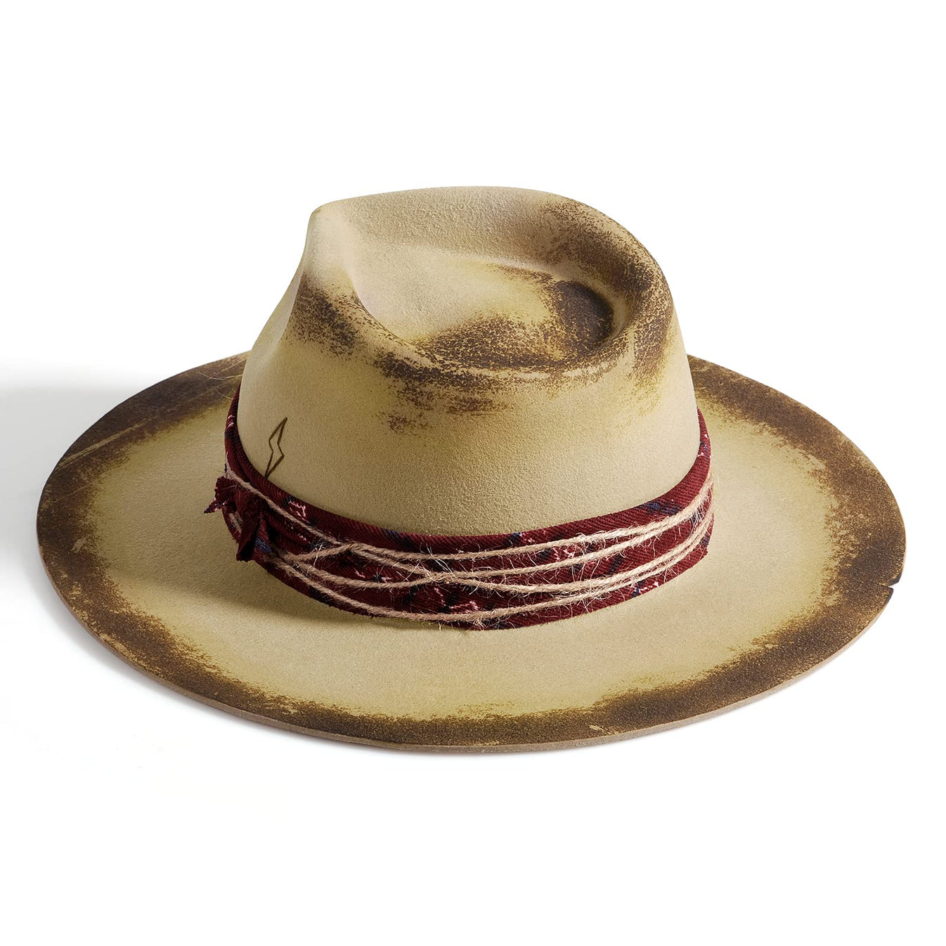 Horizon - Handcrafted Burned Distressed Fedora Hat – Ruediger Hats